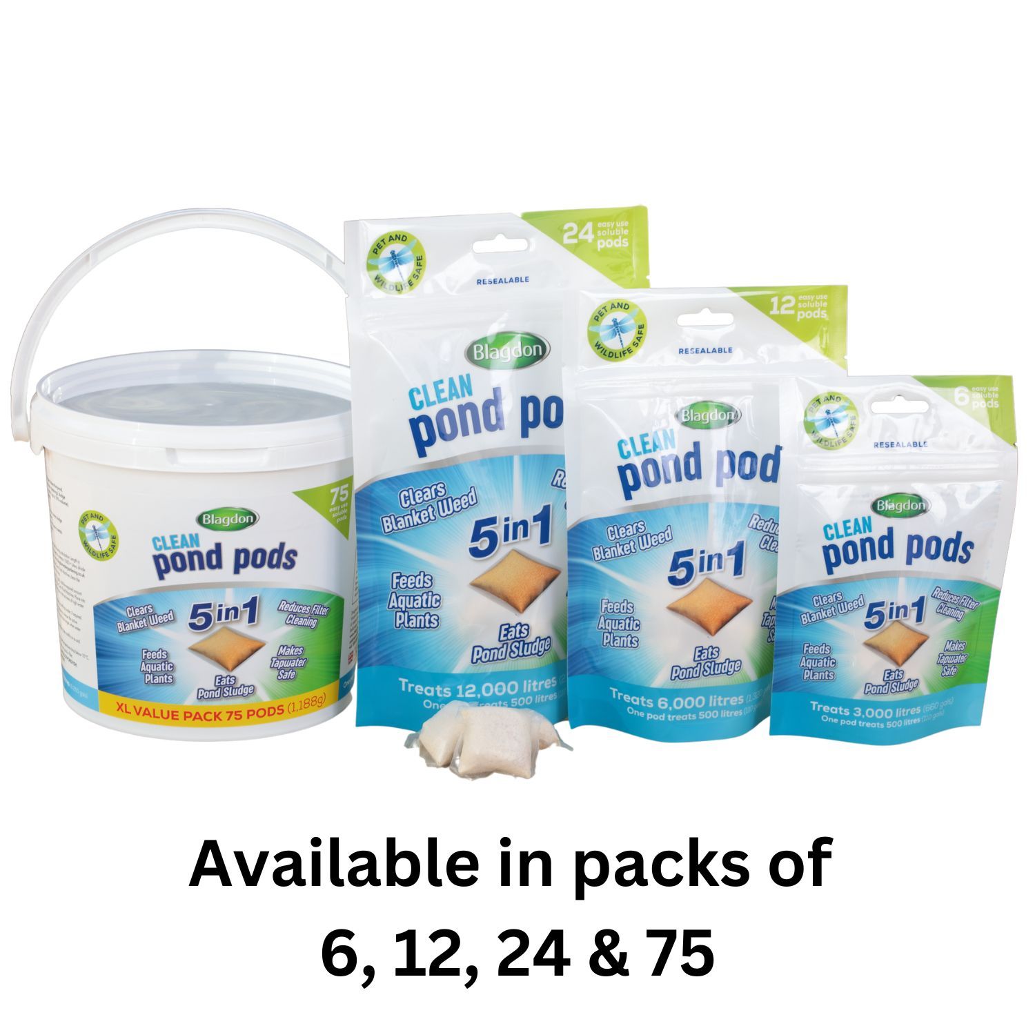 Clean Pond Pods - 24 pack | Blagdon Water Gardening