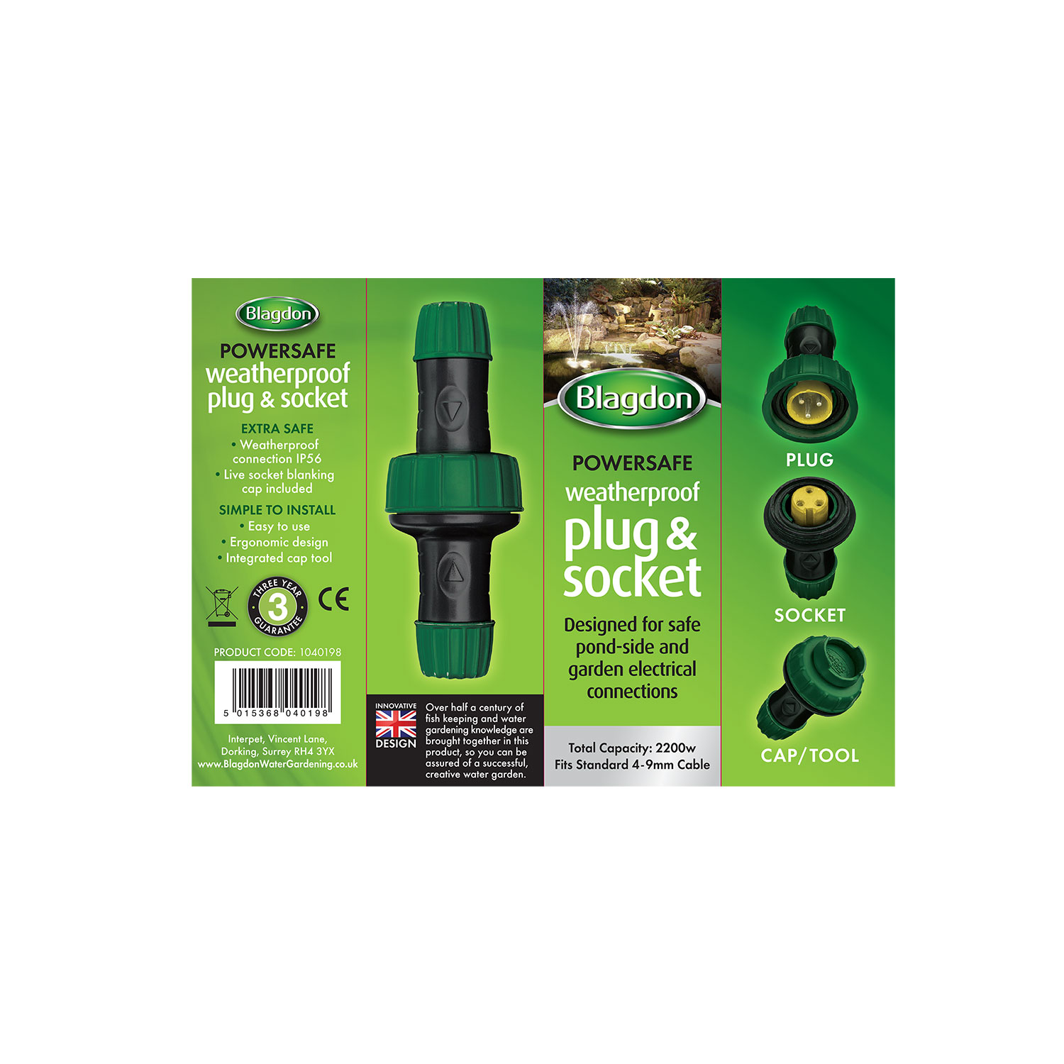 Powersafe Outdoor Plug & Connector | Blagdon Water Gardening
